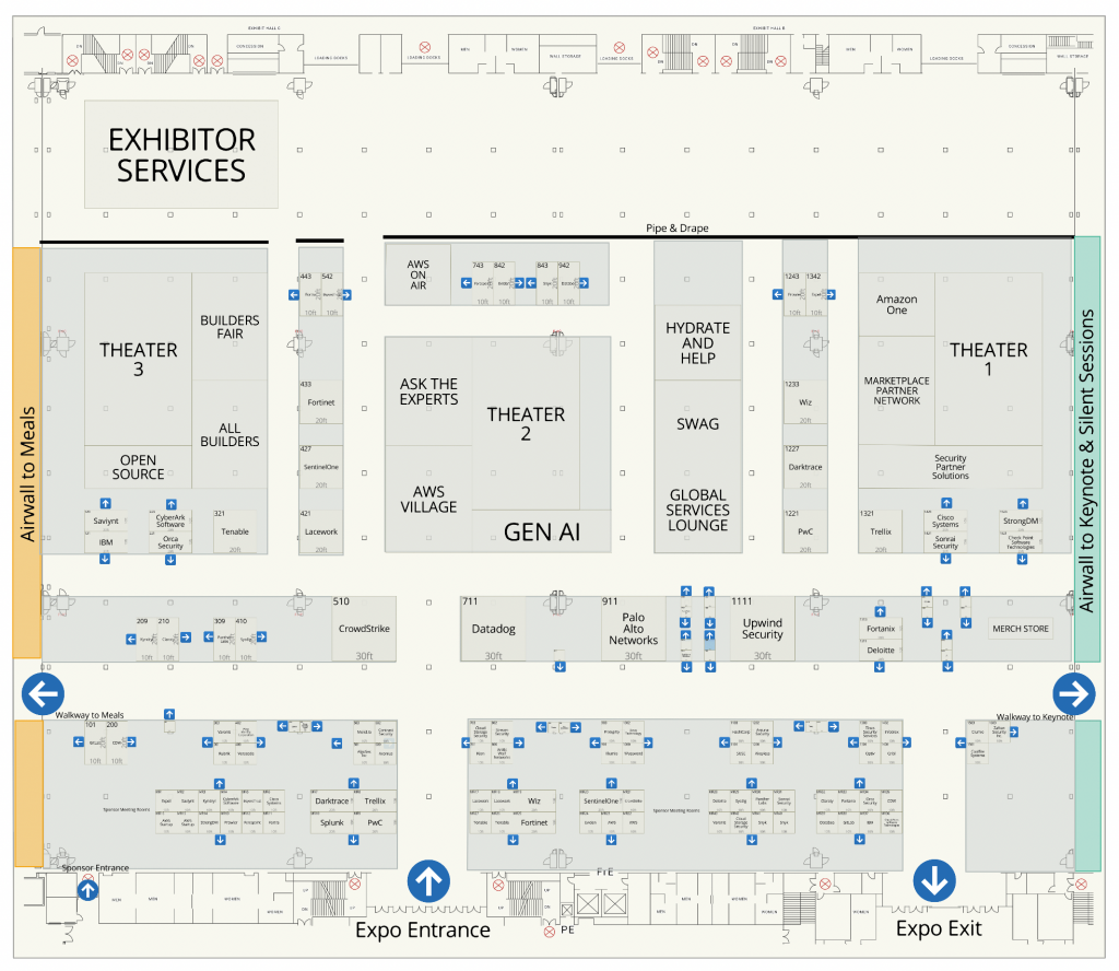Expo Map – AWS re:Inforce 2024 Parties