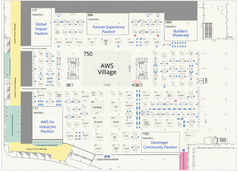 Expo Map – re:Invent Parties 2025